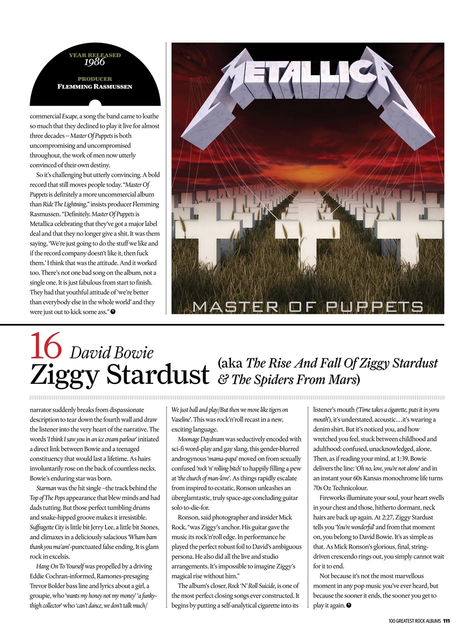 Music Magazine - 100 Greatest Classic Rock Albums Eighth Edition Back Issue