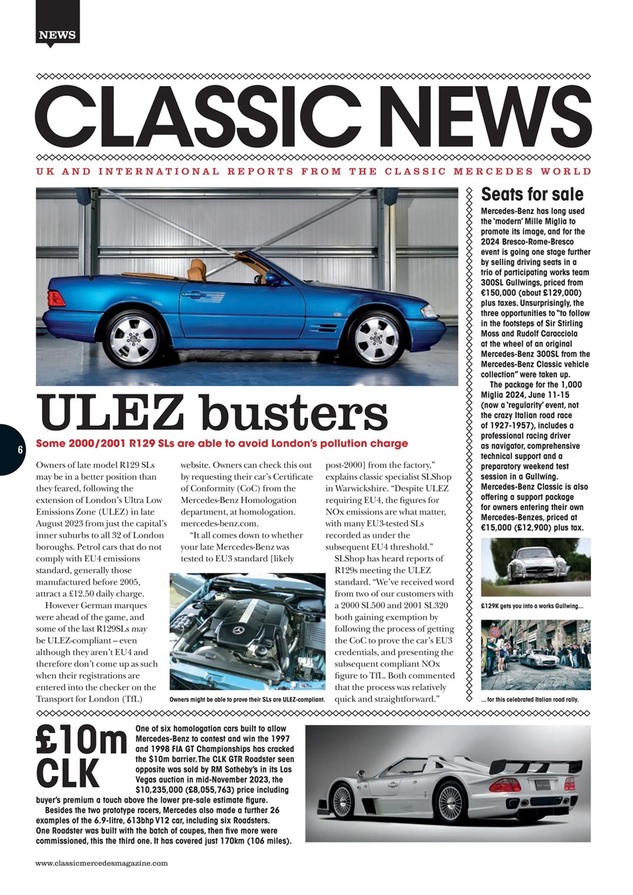 Classic Mercedes Magazine Subscriptions and Issue 46 Issue | Pocketmags
