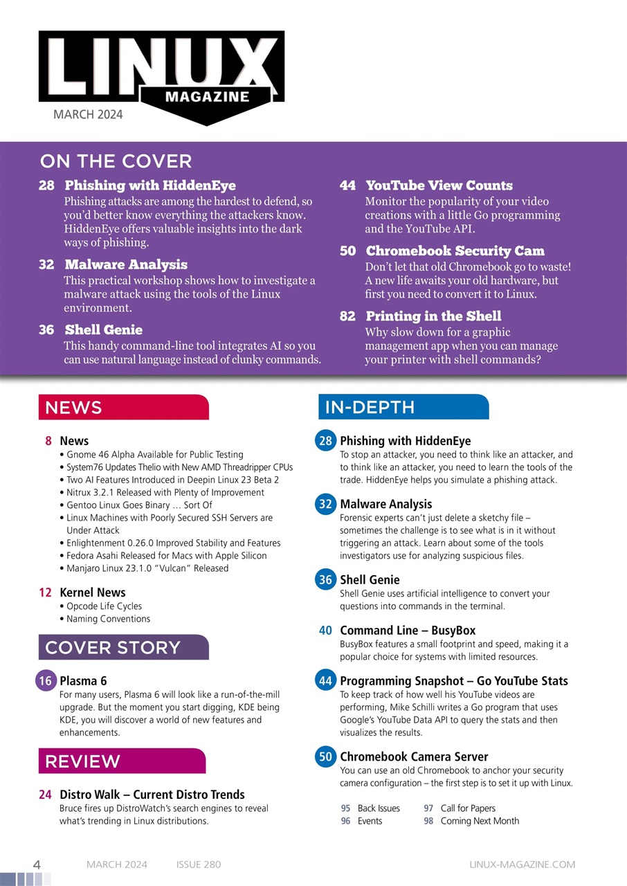 Linux Magazine - March 2024 Subscriptions | Pocketmags