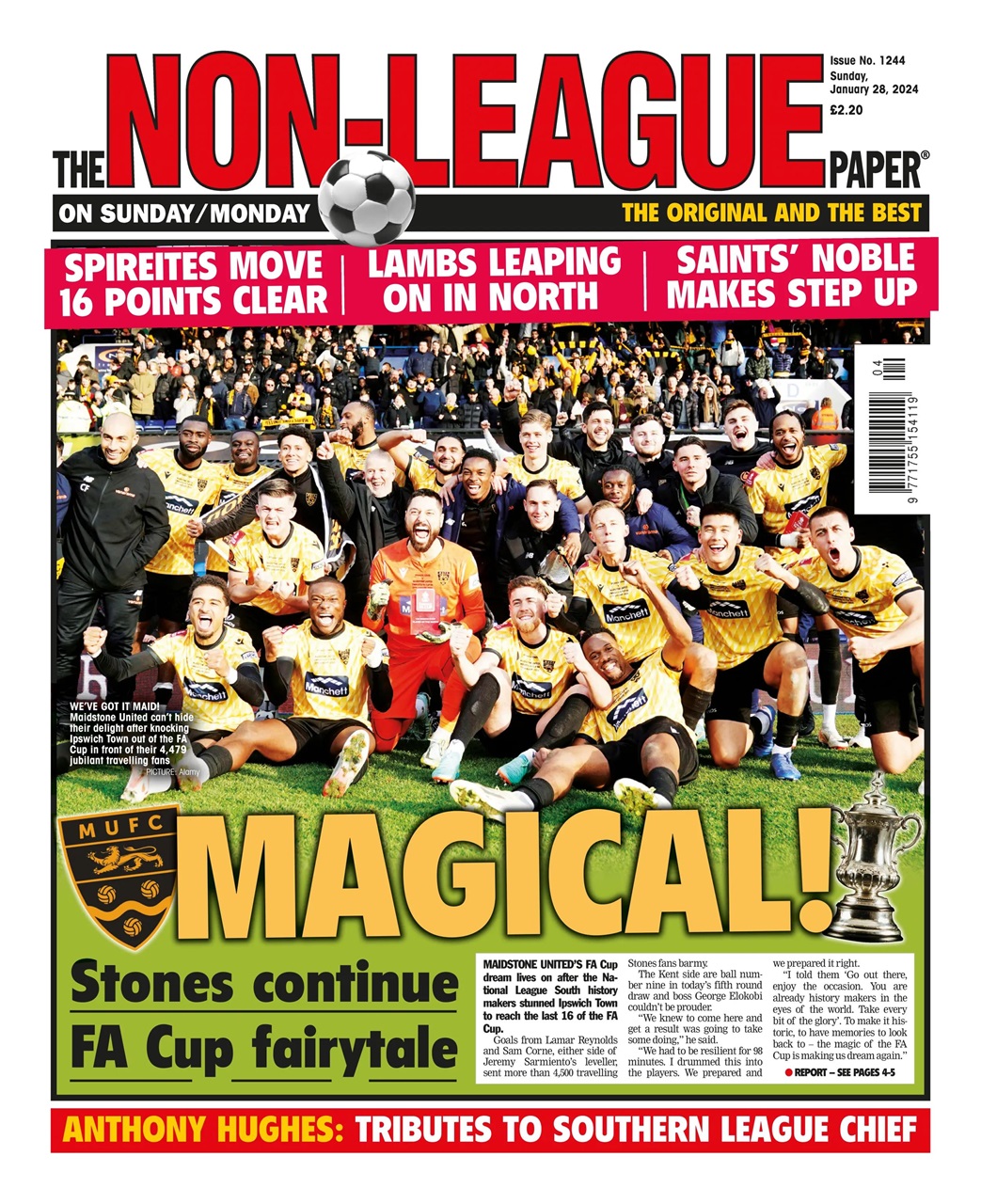 The Non-League Football Paper Magazine - 28 Jan 2024 Back Issue