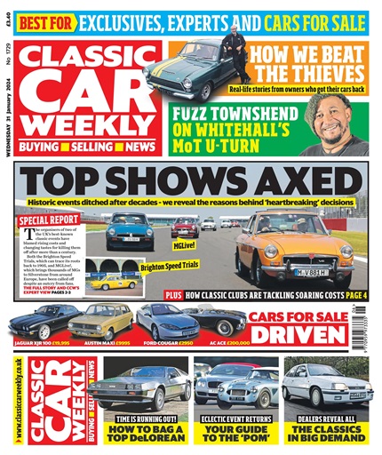 Classic Car Weekly Magazine - 31-Jan-2024 Back Issue