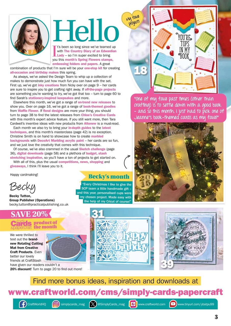 Simply Cards & Papercraft Magazine - Issue 254 Back Issue