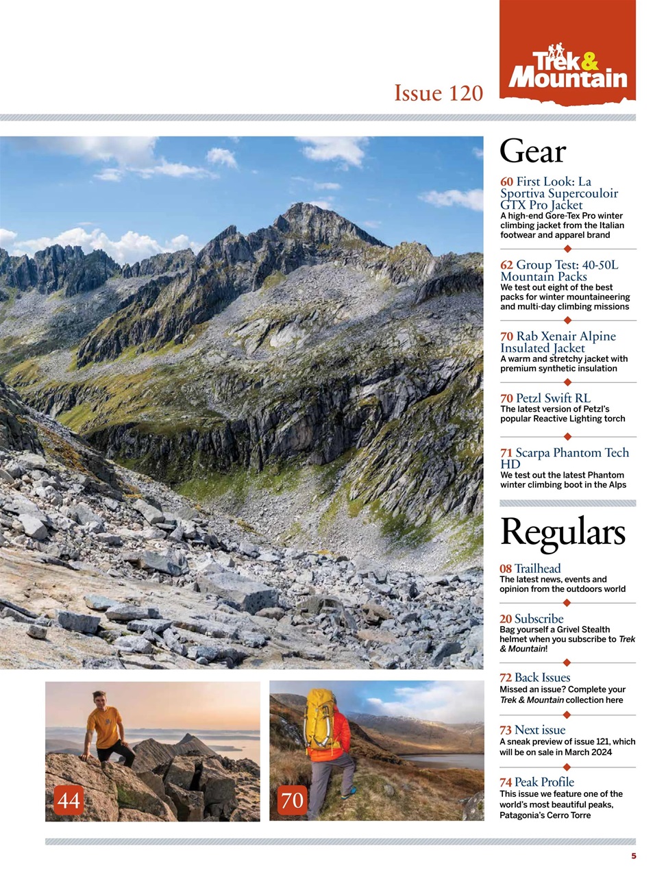 Trek & Mountain Magazine Subscriptions and Jan/Feb 2024 Issue | Pocketmags