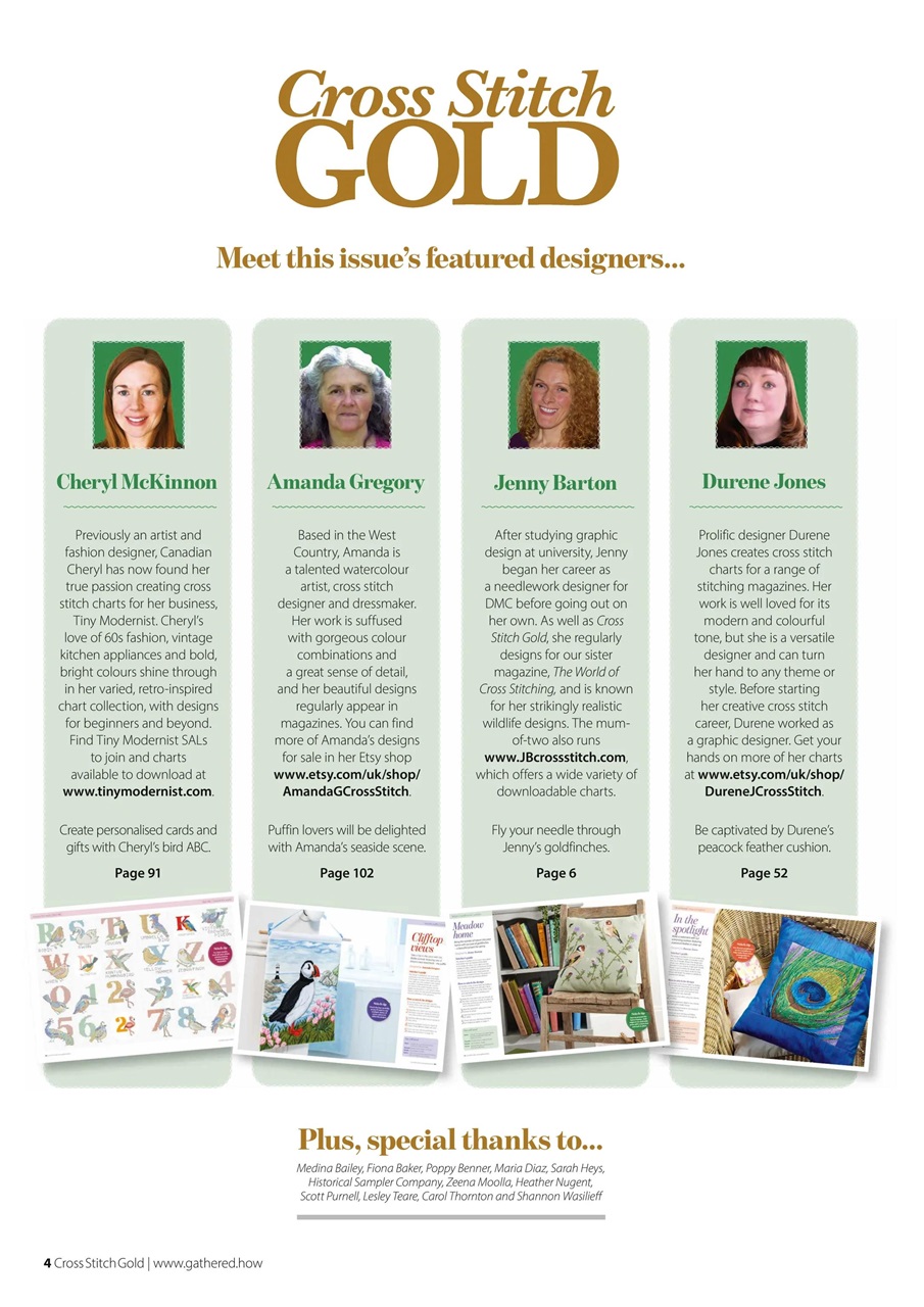 The World of Cross Stitching Magazine - Cross Stitch Gold Birds ...