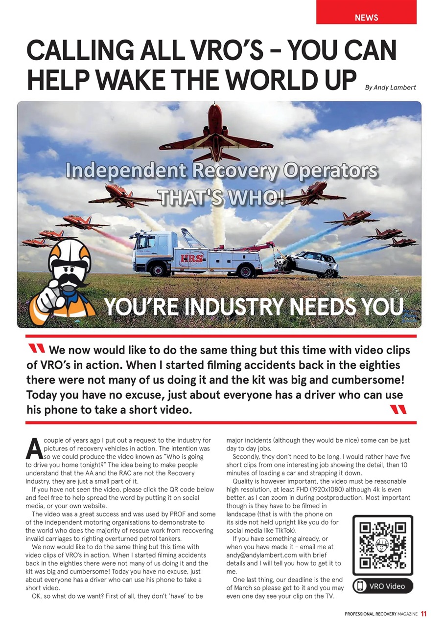 Professional Recovery Magazine - Issue 390 Back Issue