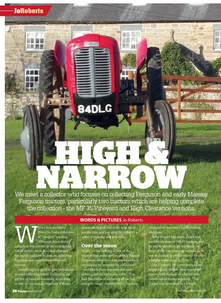 Tractor & Farming Heritage Magazine - Mar-24 Zurück Ausgabe