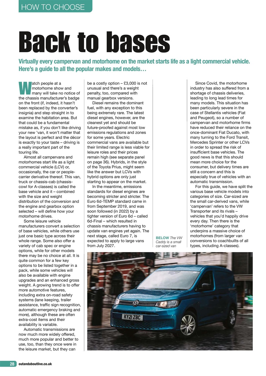 MMM magazine - Buying Your Perfect Motorhome 2024 Special Issue
