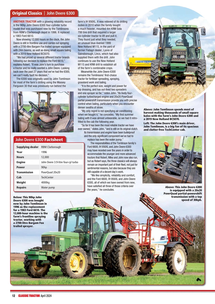Classic Tractor Magazine Subscriptions and April 2024 Issue | Pocketmags