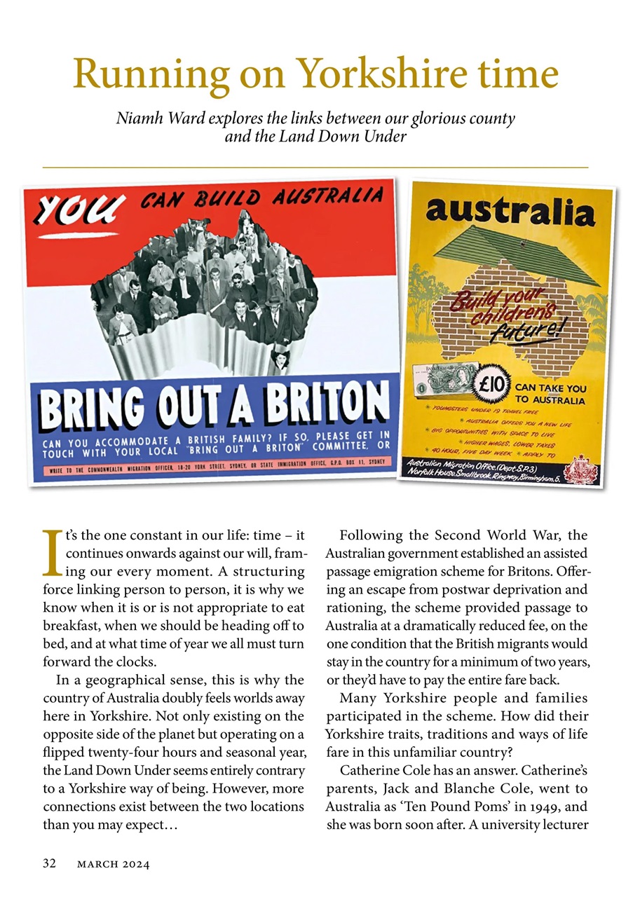 The Yorkshire Dalesman Magazine - March 2024 Retour à l'édition précédente