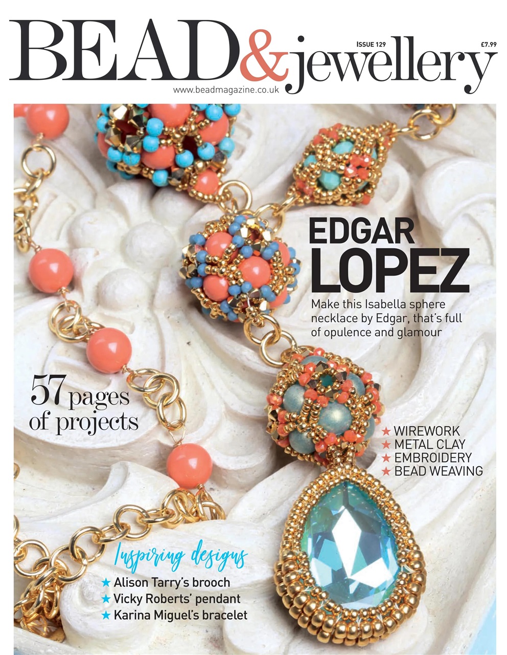 Bead & Jewellery Magazine - Issue 129 Back Issue