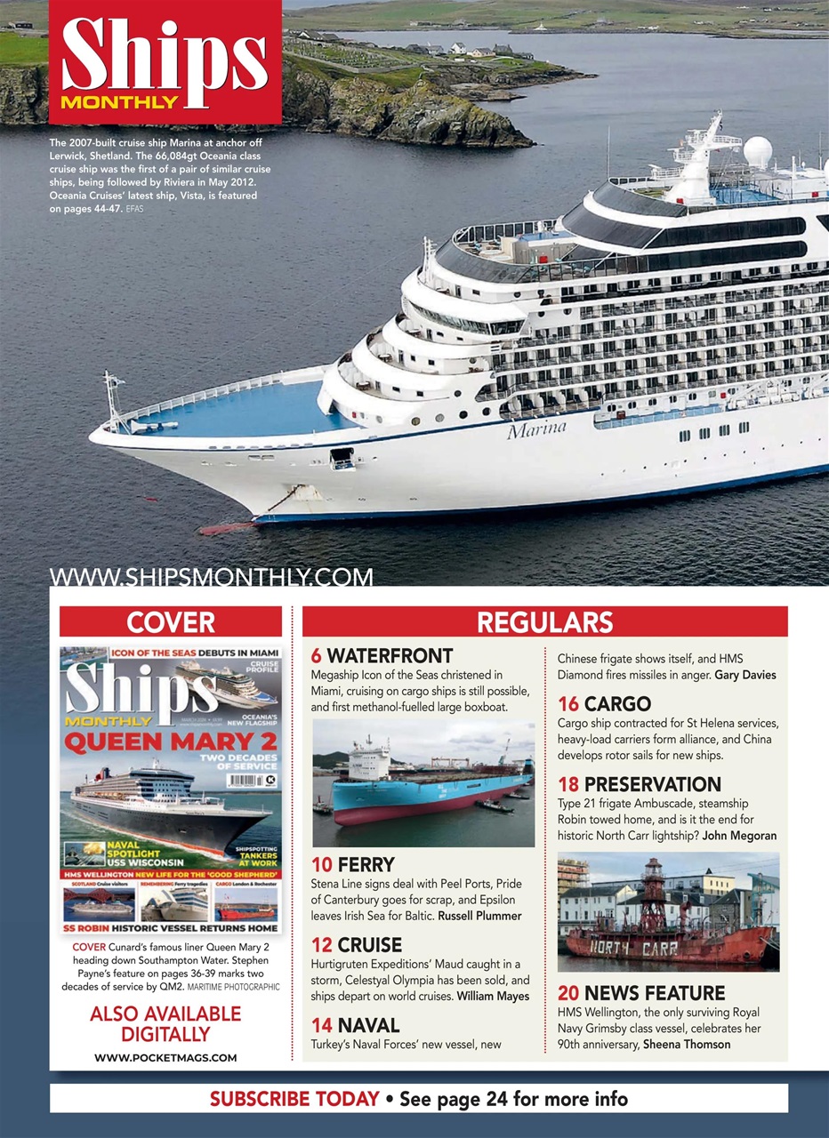 Ships Monthly Magazine Subscriptions and Mar-24 Issue | Pocketmags
