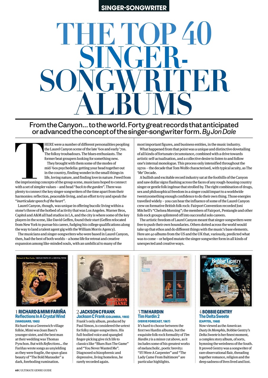 Uncut The Archive Collection Magazine - Ultimate Genre Guide - Singer ...