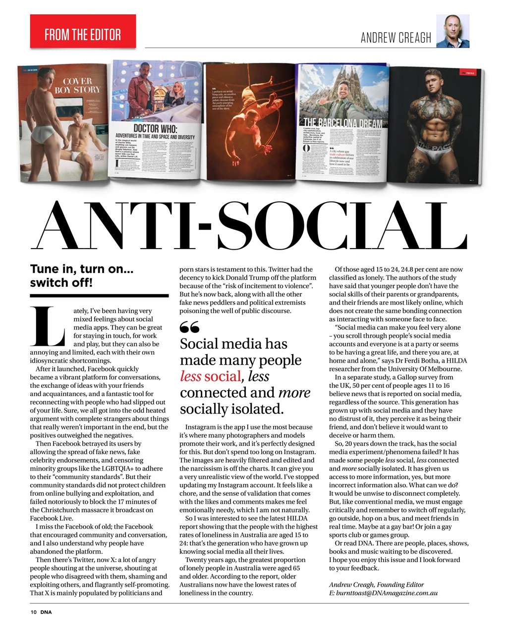 DNA Magazine - DNA #290 – Shower Power Back Issue