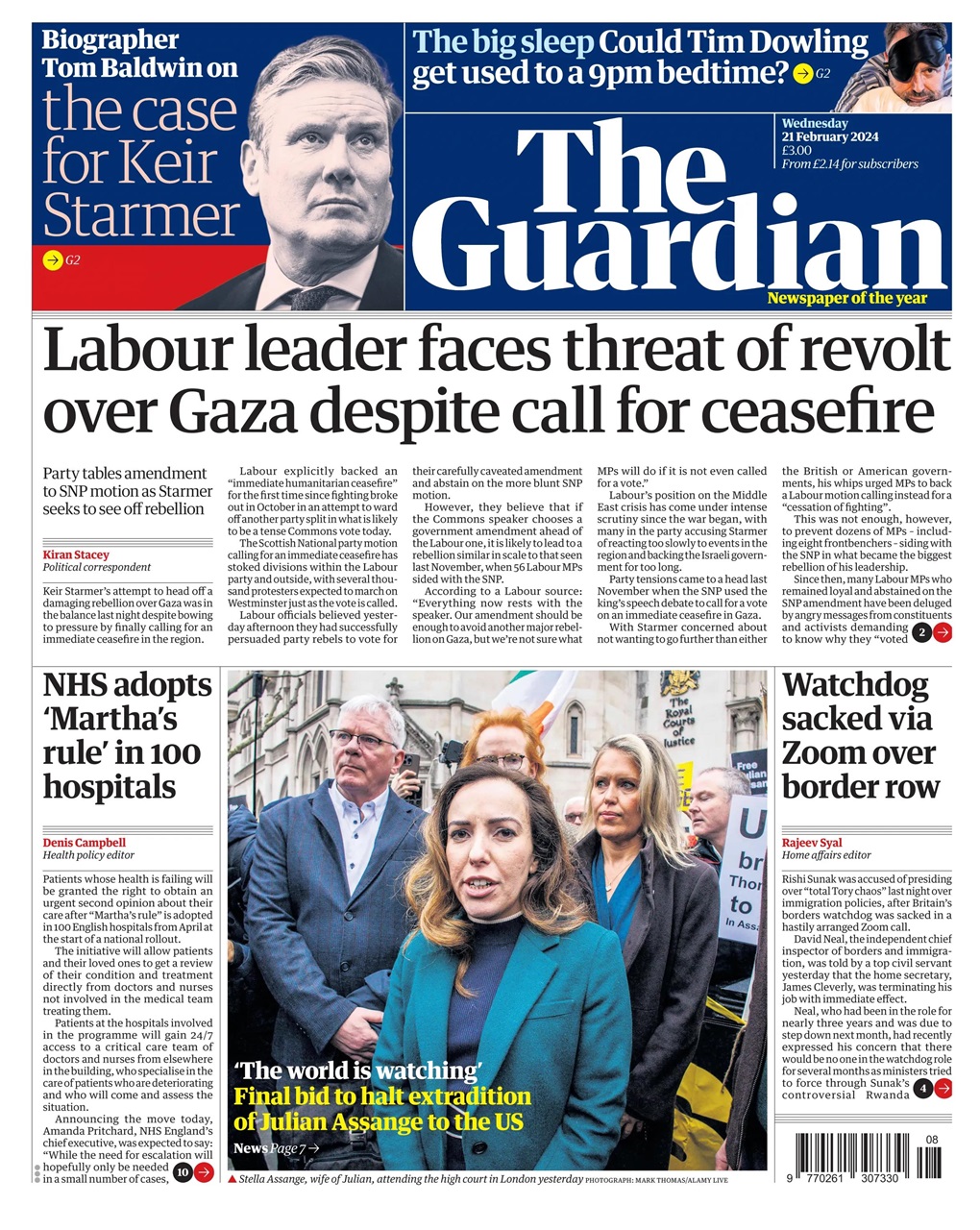 The Guardian Newspaper - Wednesday, February 21, 2024 Back Issue