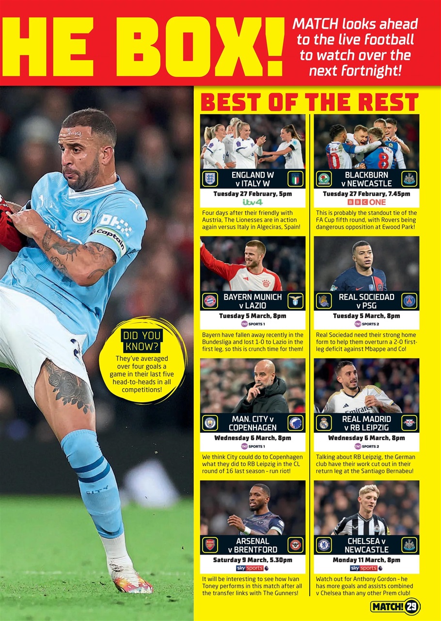 Match Magazine 27 02 2024 Back Issue