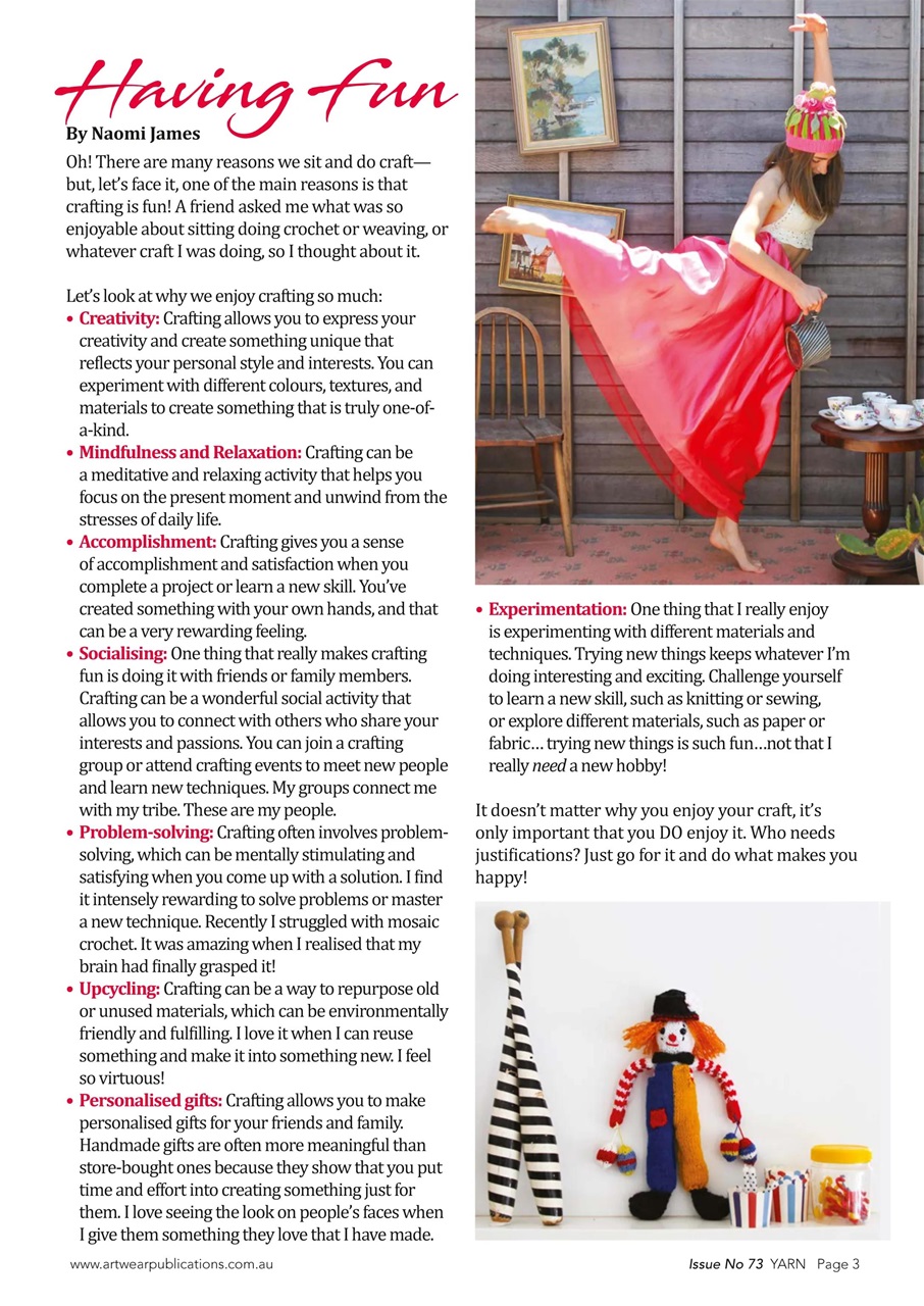 Yarn Magazine Subscriptions and Yarn Mag Issue 73 Issue