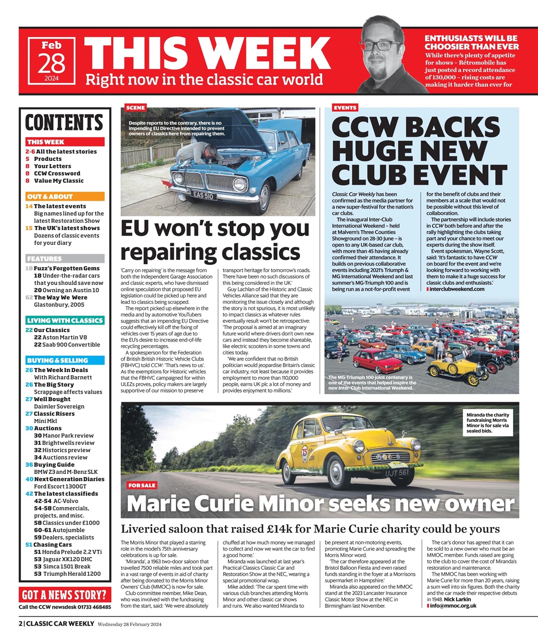 Classic Car Weekly Magazine - 28-Feb-2024 Edição anterior