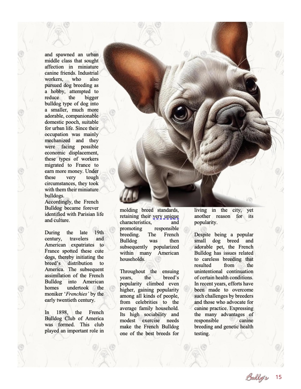 Bully’s - The Bulldog Magazine Subscriptions and Spring 2024 Issue ...