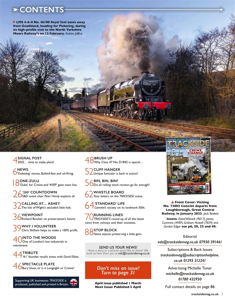 Trackside Magazine Subscriptions and April 2024 Issue | Pocketmags