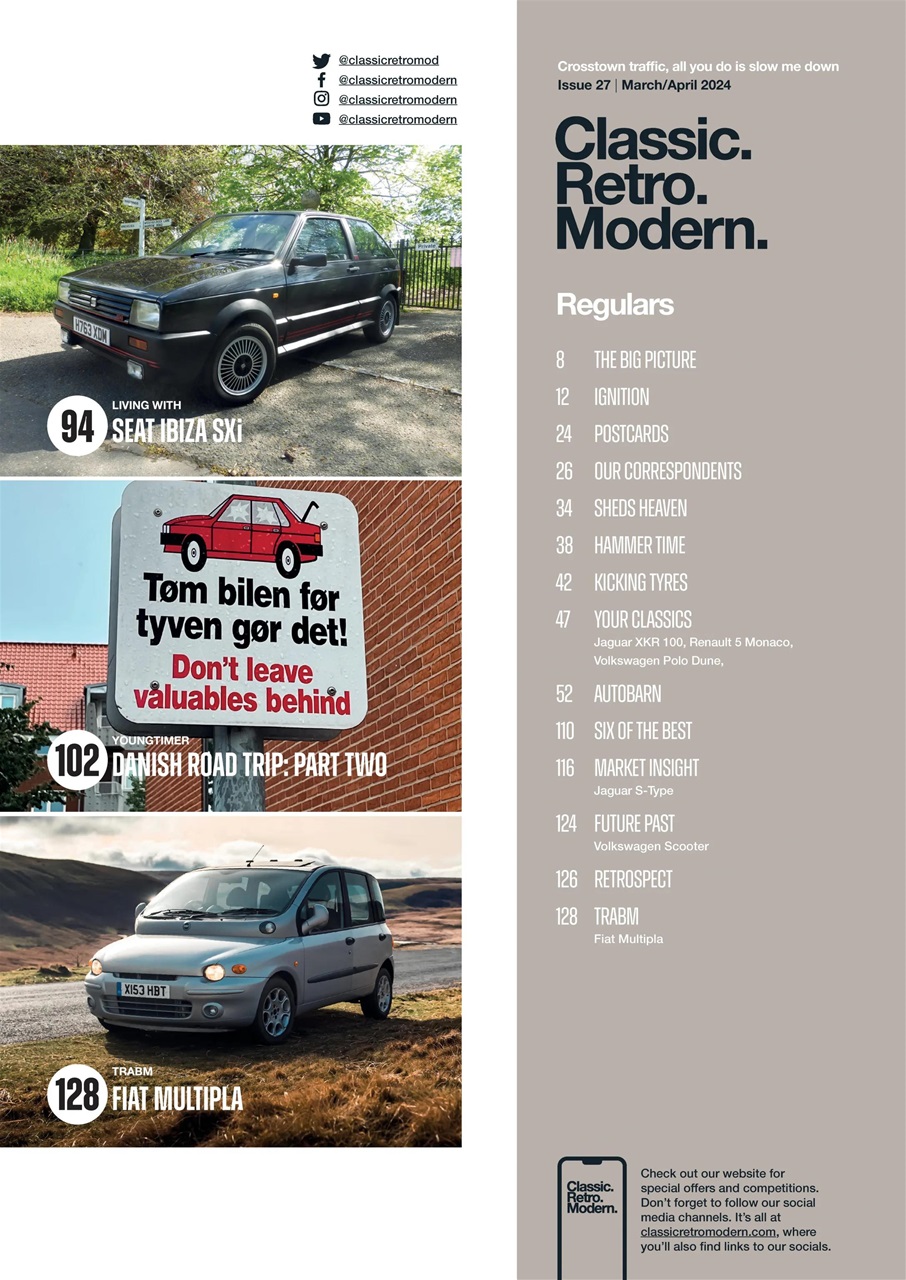 Classic.Retro.Modern. Magazine Subscriptions and March 2024 Issue ...