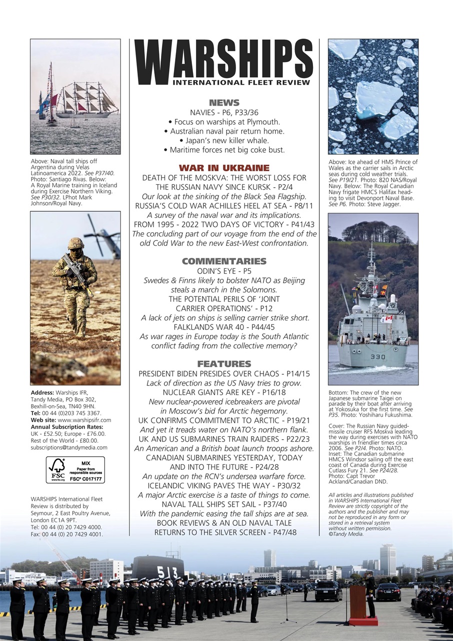 Warships International Fleet Review Magazine - June 2022 Back Issue