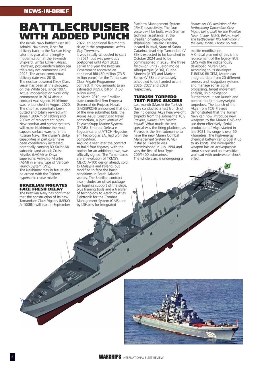 Warships International Fleet Review Magazine - May 2022 Back Issue