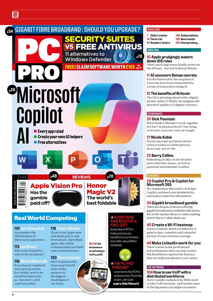 PC Pro Magazine Subscriptions and April 2024 Issue | Pocketmags