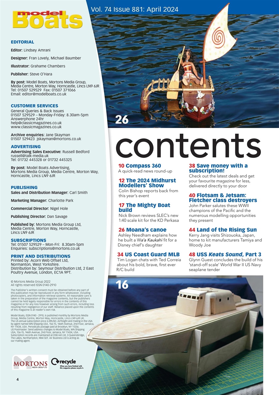 Model Boats Magazine Subscriptions and April 2024 Issue | Pocketmags