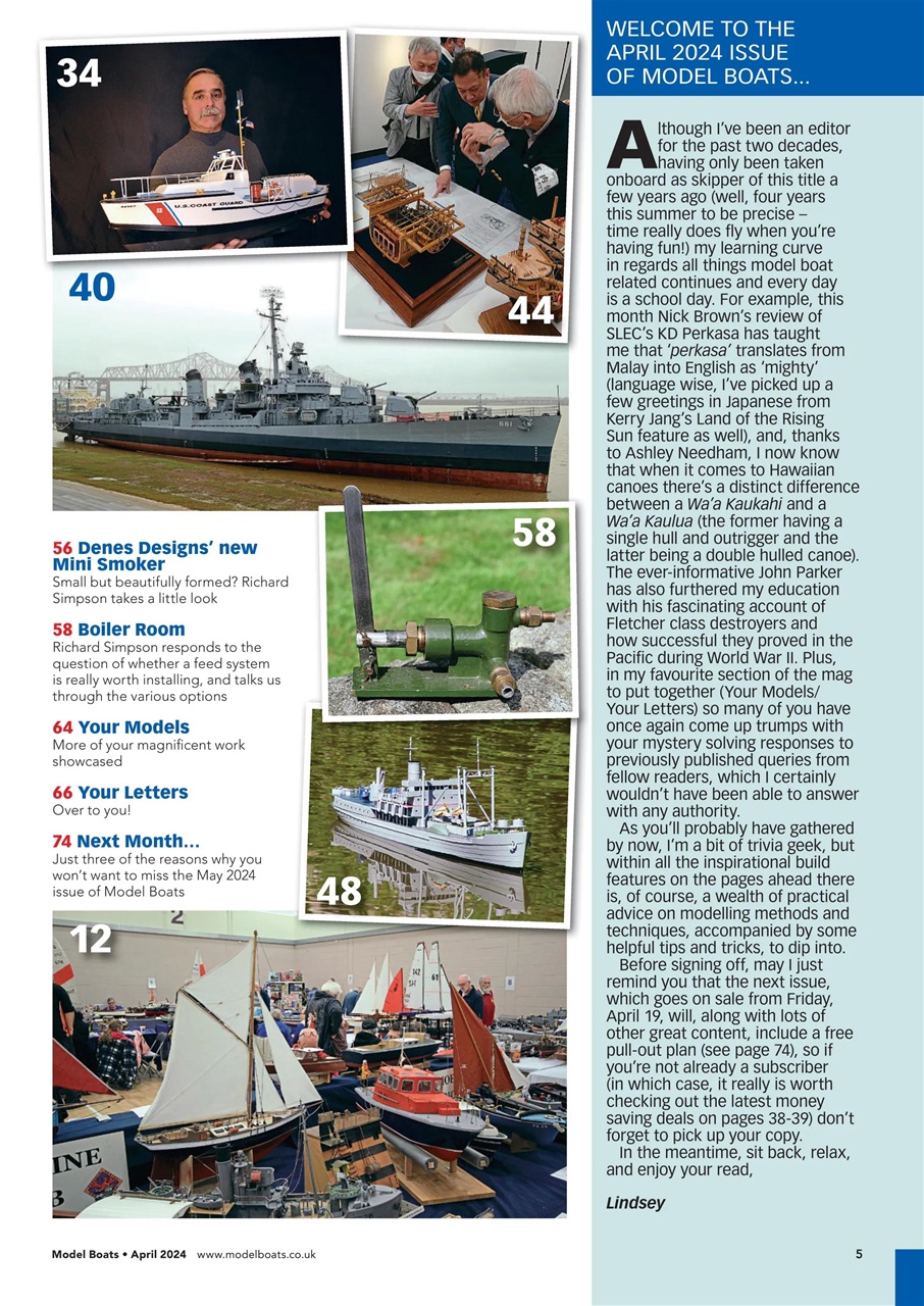 Model Boats Magazine Subscriptions and April 2024 Issue | Pocketmags