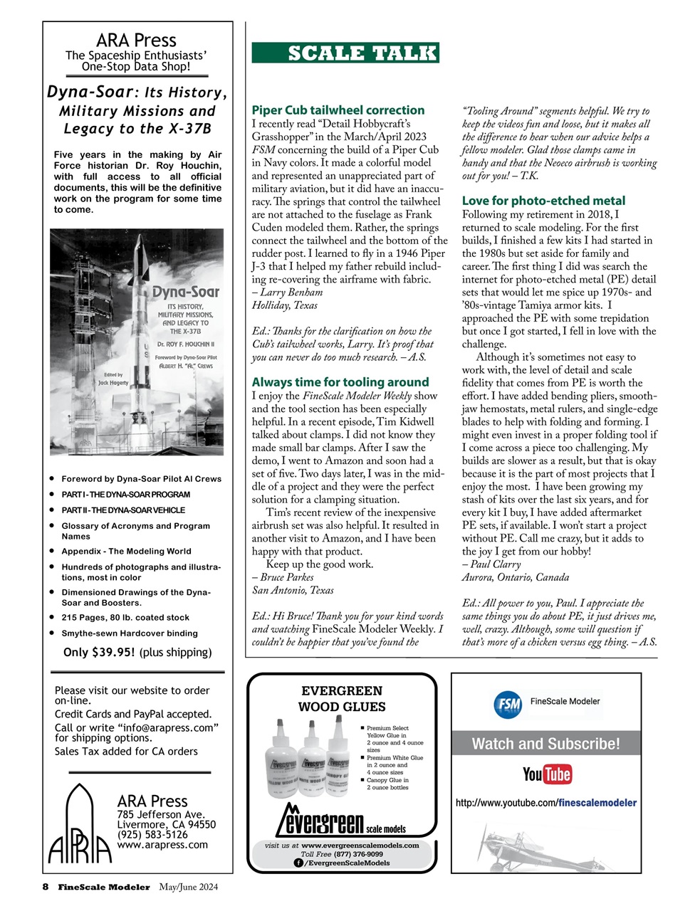 FineScale Modeler Magazine Subscriptions and May 2024 Issue