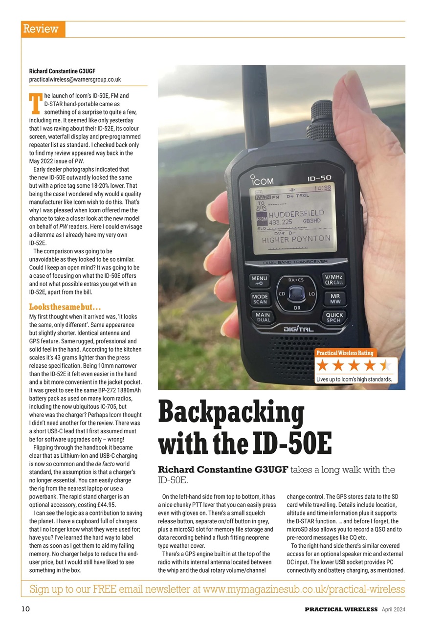 Practical Wireless Magazine Subscriptions and April 2024 Issue | Pocketmags