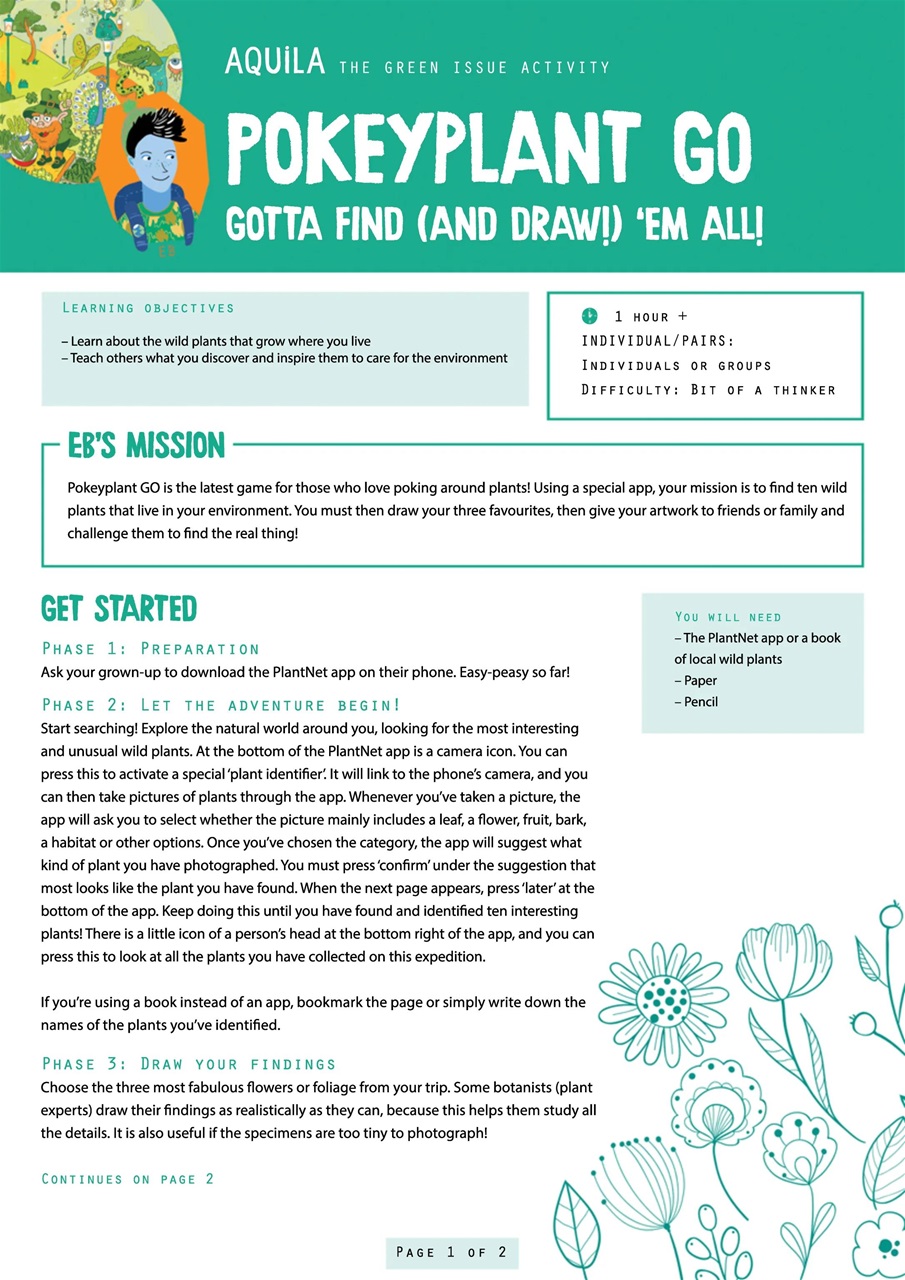 Aquila Magazine - Pokey plant Back Issue