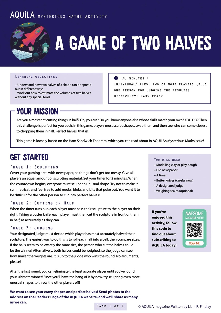 Aquila Magazine - A Game of Two Halves Edición anterior