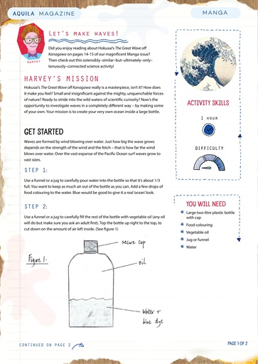 Aquila Magazine - Making waves in a bottle Aquila Magazine Activity ...