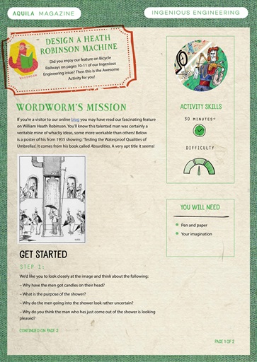 Aquila Magazine - Design a Heath Robinson Machine Edição anterior