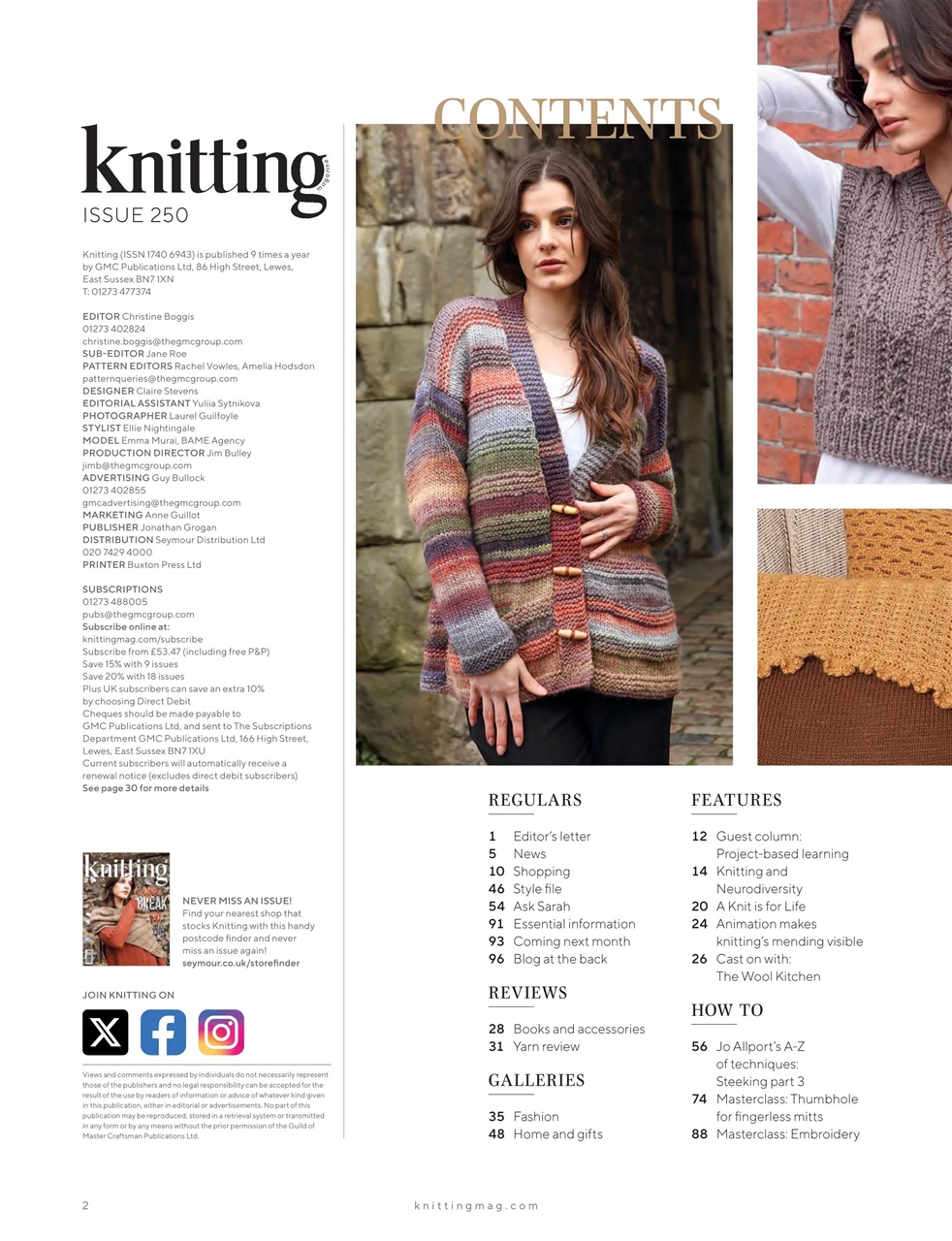 Knitting Magazine Subscriptions and Issue 250 Issue | Pocketmags