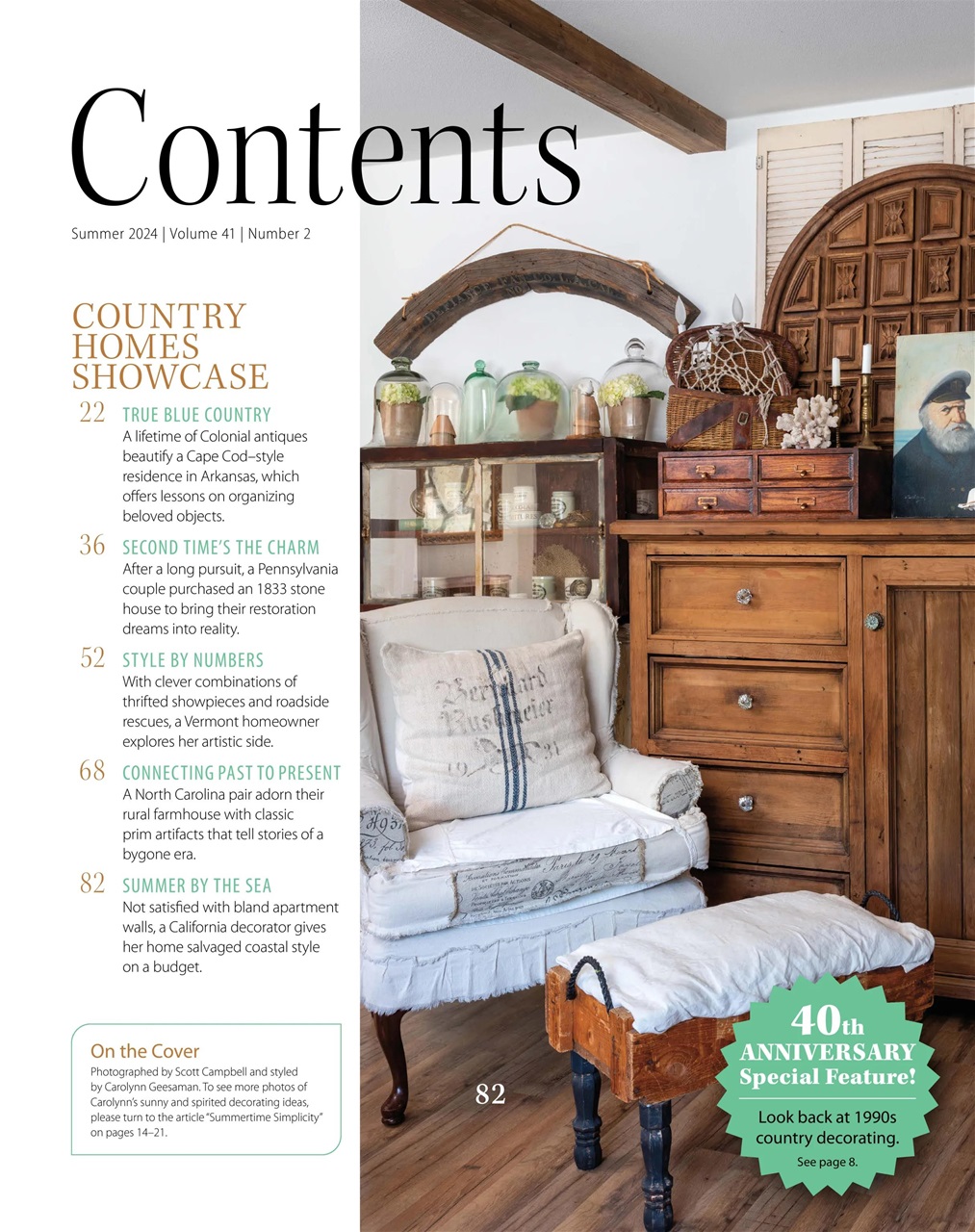 Country Sampler Magazine Subscriptions and Summer 2024 Issue