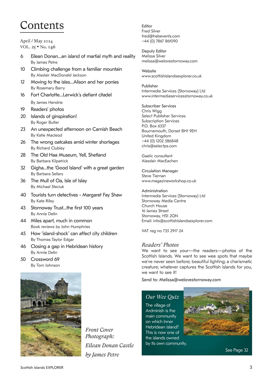 Scottish Islands Explorer Magazine Subscriptions and April-May 2024 ...