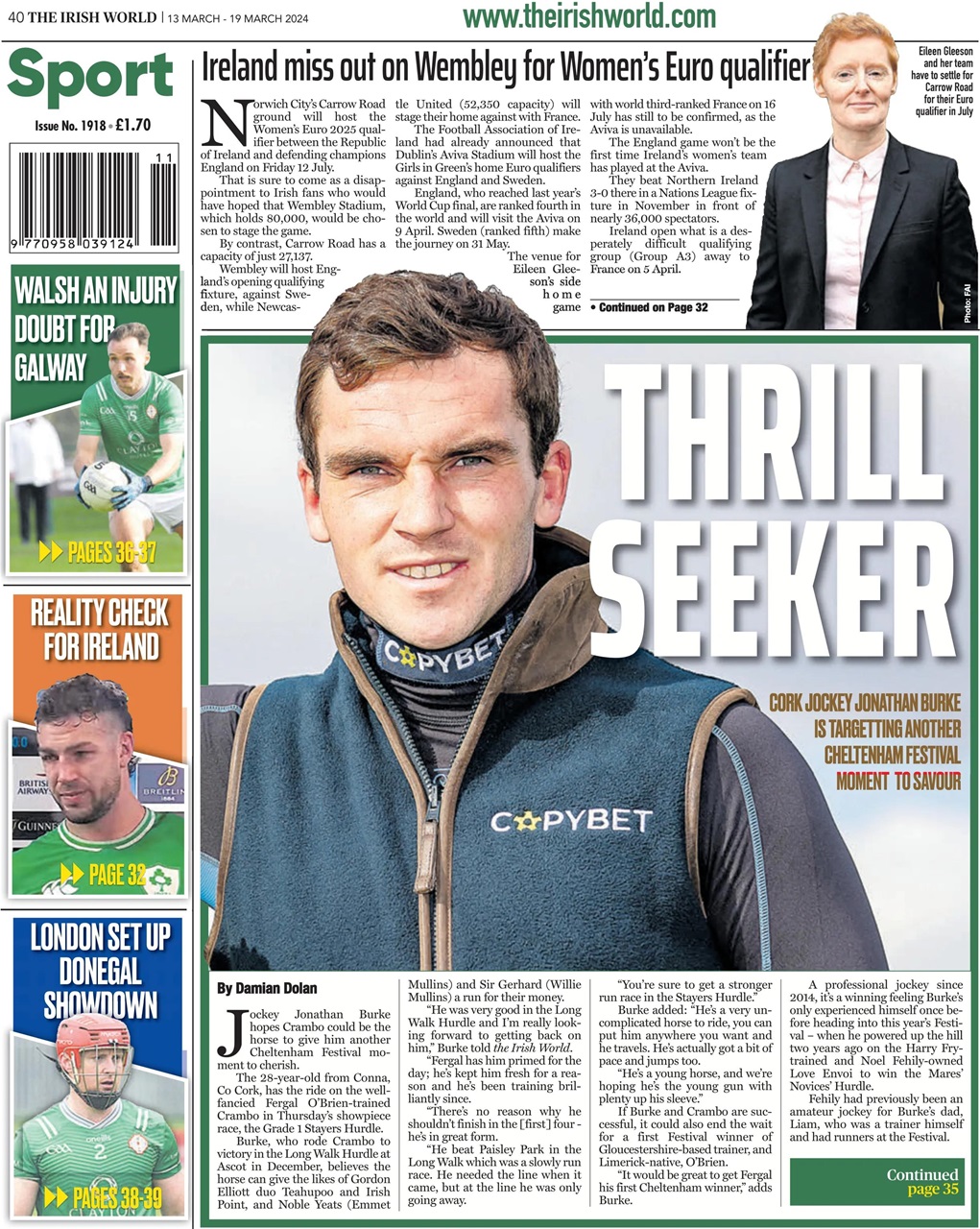 Irish World Magazine - 1918 Back Issue