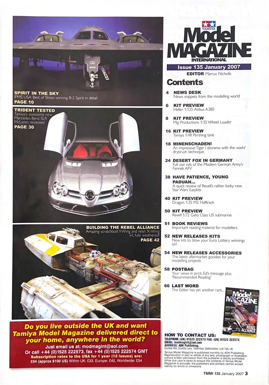 Tamiya Model Magazine - 135 Back Issue