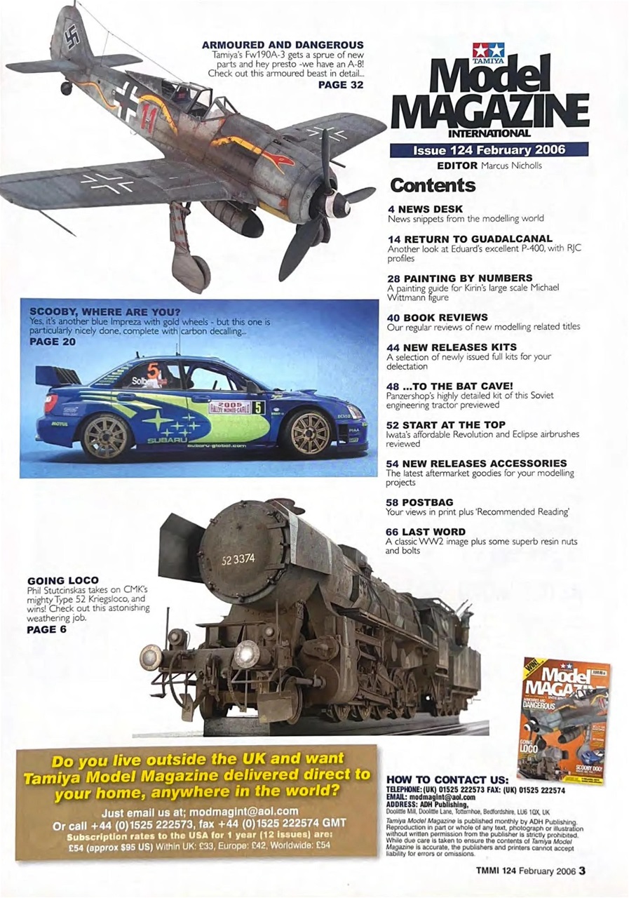 Tamiya Model Magazine - 124 Back Issue