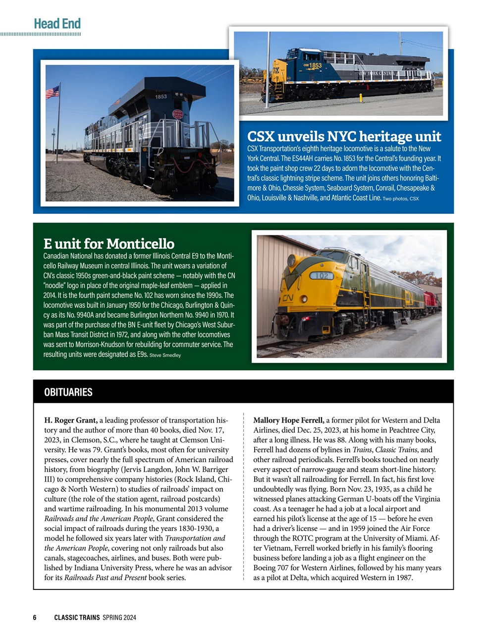 Classic Trains Magazine Subscriptions and Spring 2024 Issue | Pocketmags