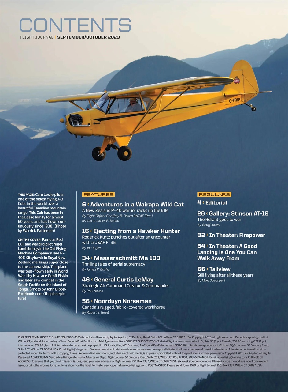 Flight Journal Magazine - September / October 2023 Back Issue