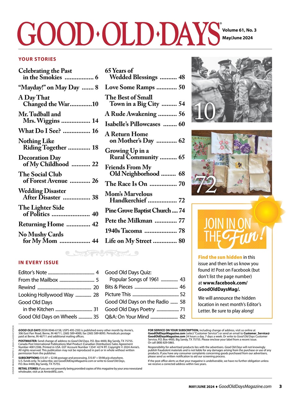 Good Old Days Magazine Subscriptions and June 2024 Issue | Pocketmags