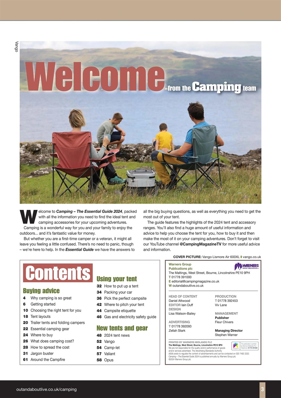 Camping Magazine Subscriptions and Essential Guide to Camping Issue ...
