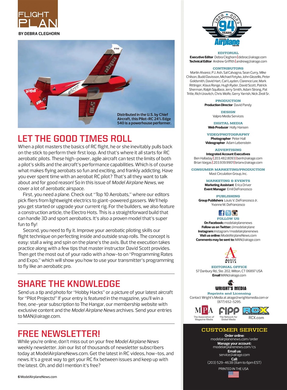 Model Airplane News Magazine - March 2023 Back Issue