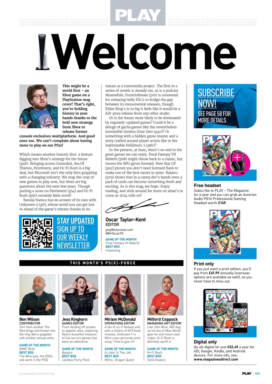 PLAY Magazine - May 2024 Back Issue