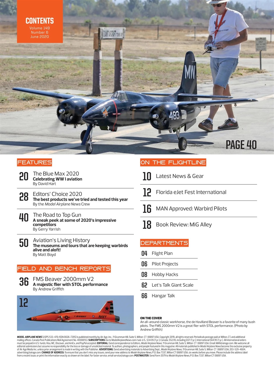 Model Airplane News Magazine - June 2020 Back Issue