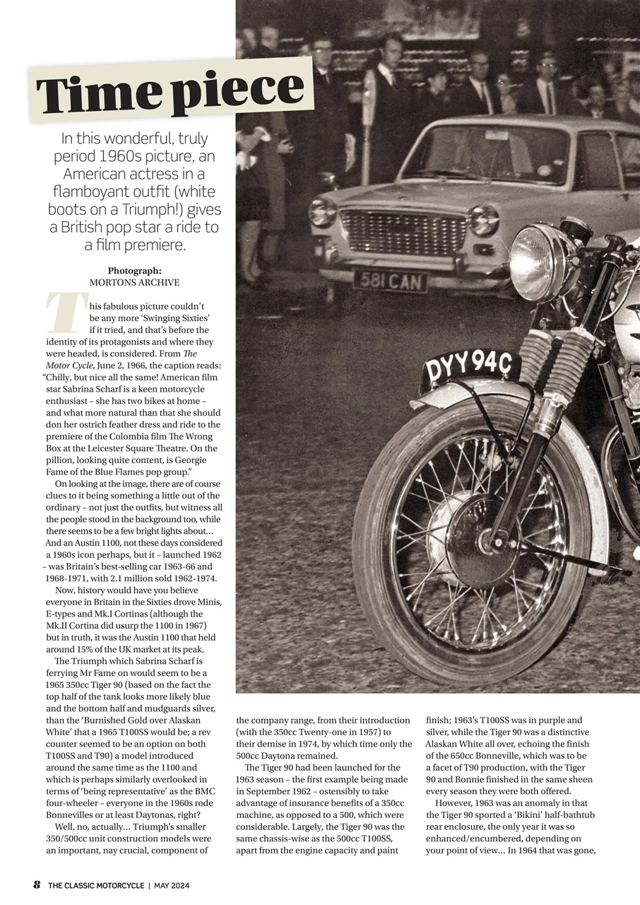 The Classic MotorCycle Magazine Subscriptions and May 2024 Issue ...