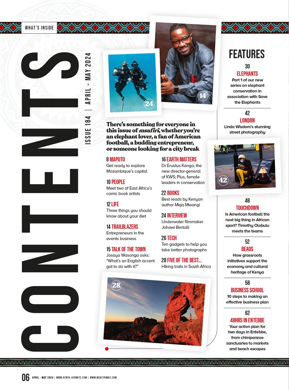 MSAFIRI – Kenya Airways Inflight Magazine Assinaturas e April-May 2024 ...